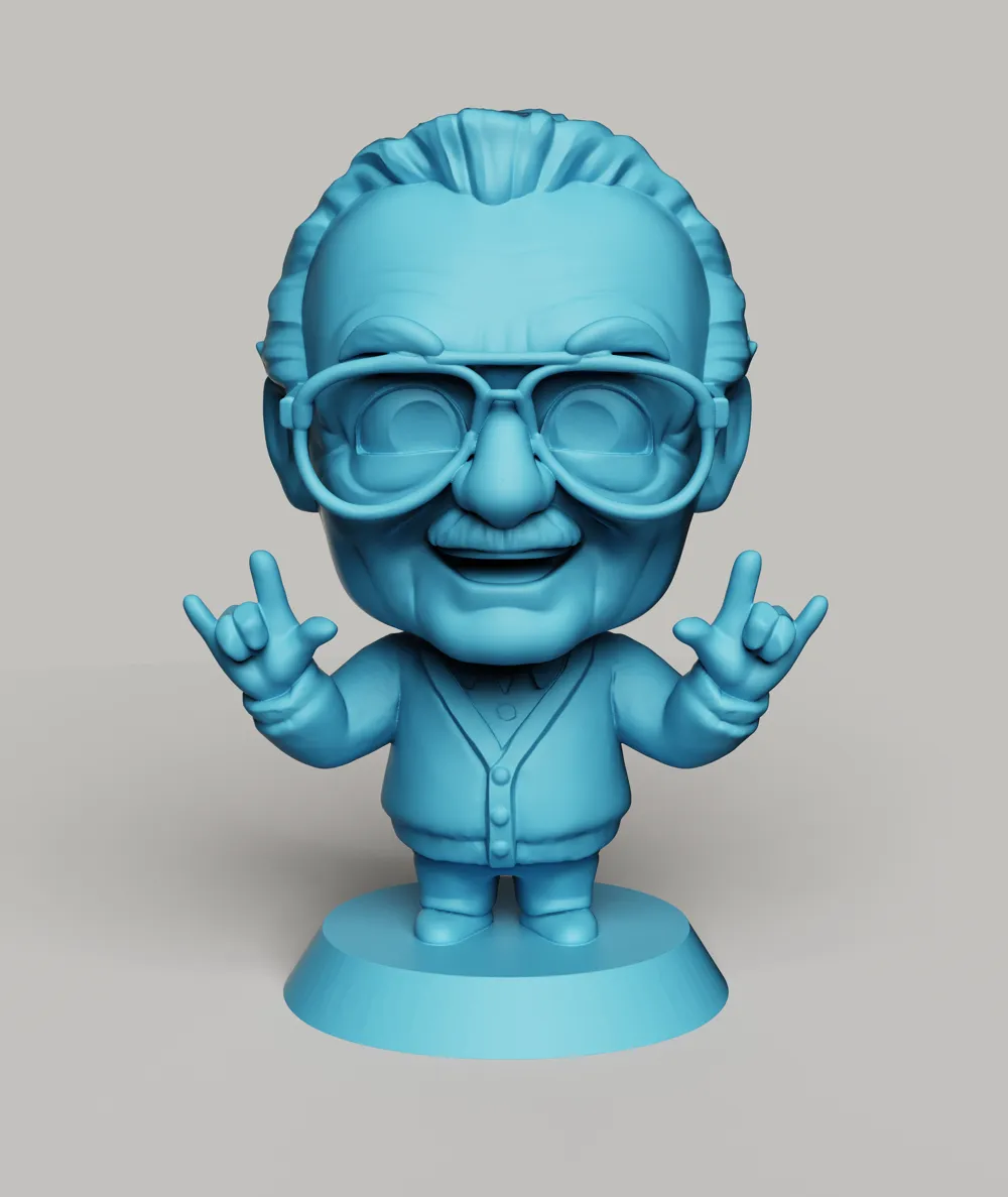 Stan Lee Tribute Statue | Marvel Legend - Free 3D Print Model - MakerWorld