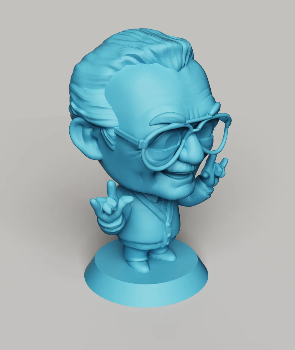 Stan Lee Tribute Statue | Marvel Legend - Free 3D Print Model - MakerWorld