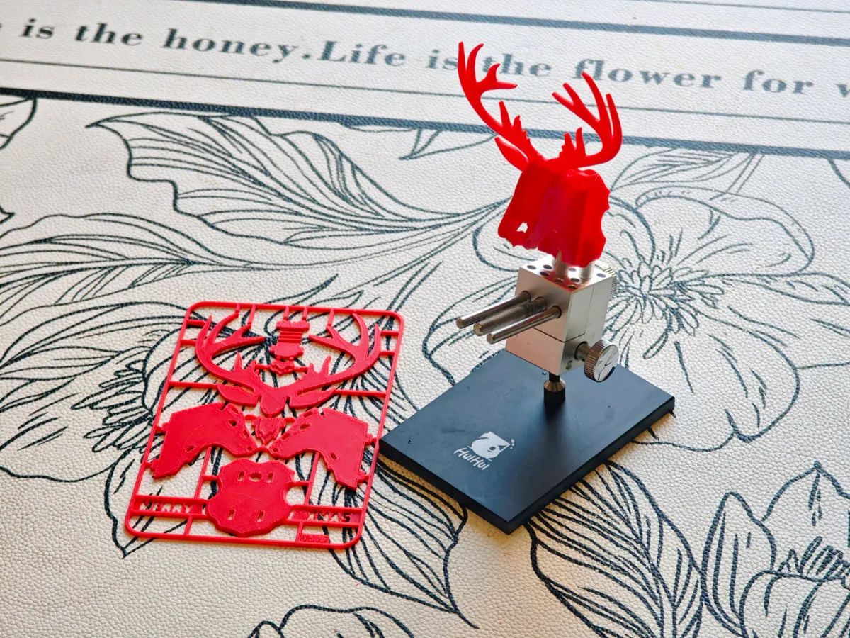 Weihnachts-Rentierkopf-Karte – Kostenloses 3D-Druckmodell – MakerWorld