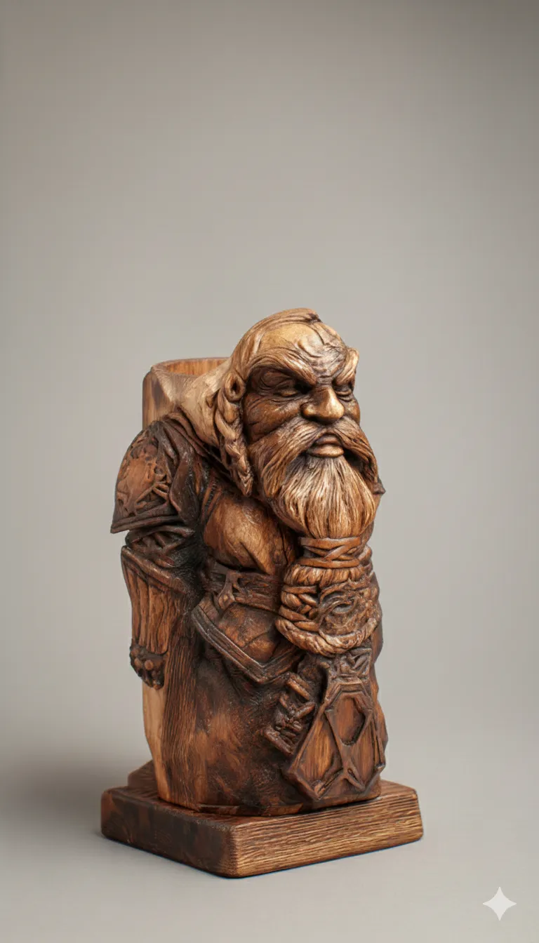 Dwarven Beer / Mead / Wine Bottle Holder - Free 3D Print Model - MakerWorld