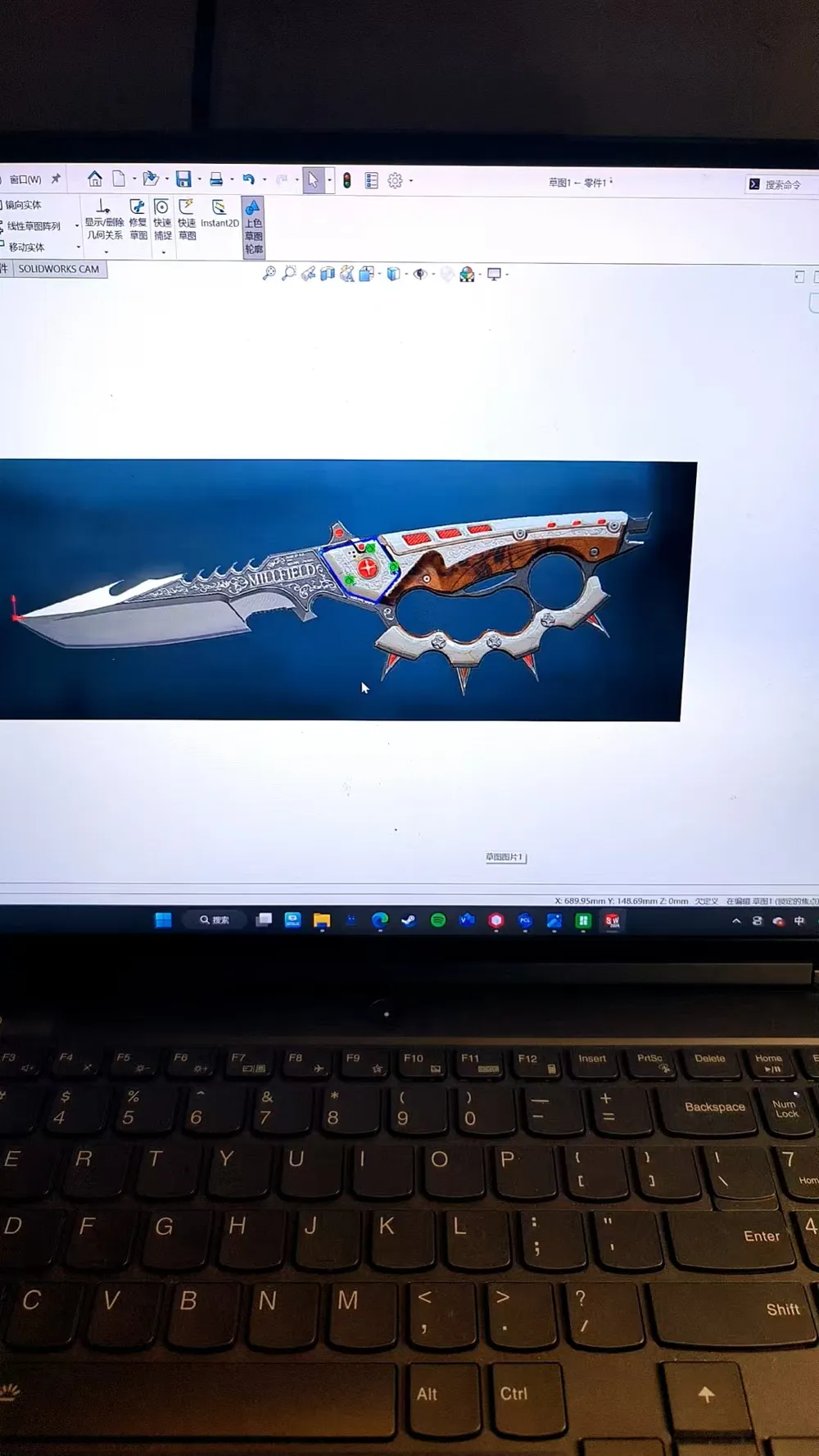 Delta Force Creed! Stunning Knuckle Duster Dagger! - Free 3D Print ...