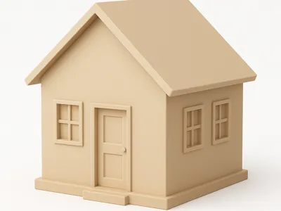 simple house - Free 3D Print Model - MakerWorld
