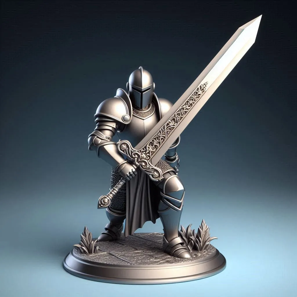 Fearless Knight - Free 3D Print Model - MakerWorld