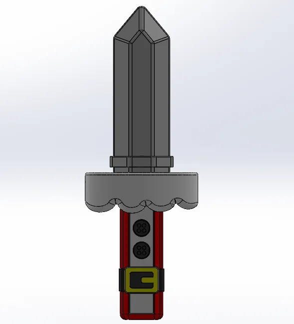 Santa / Elf Kids Play Sword Dagger (NO AMS) - Free 3D Print Model ...