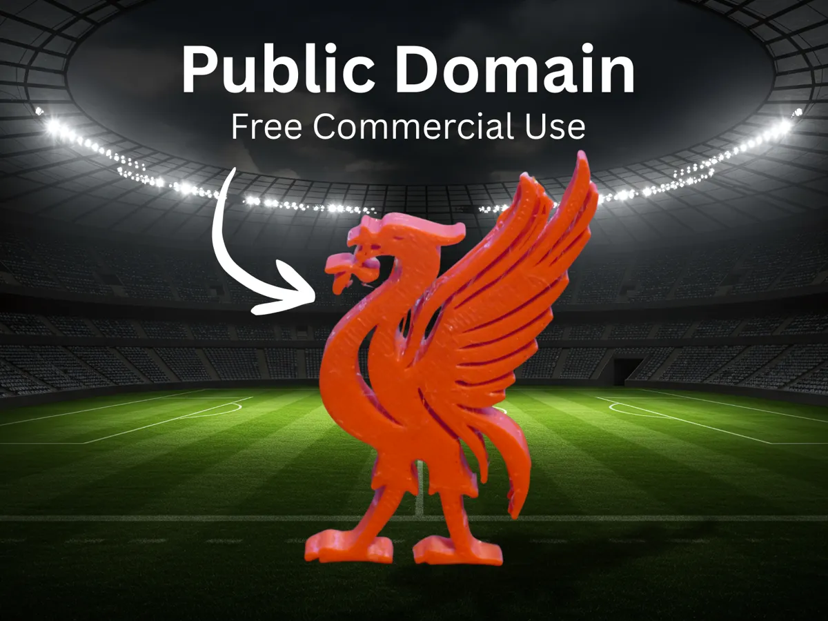 Liverpool Liverbird Logo - Public Domain - Free 3D Print Model - MakerWorld