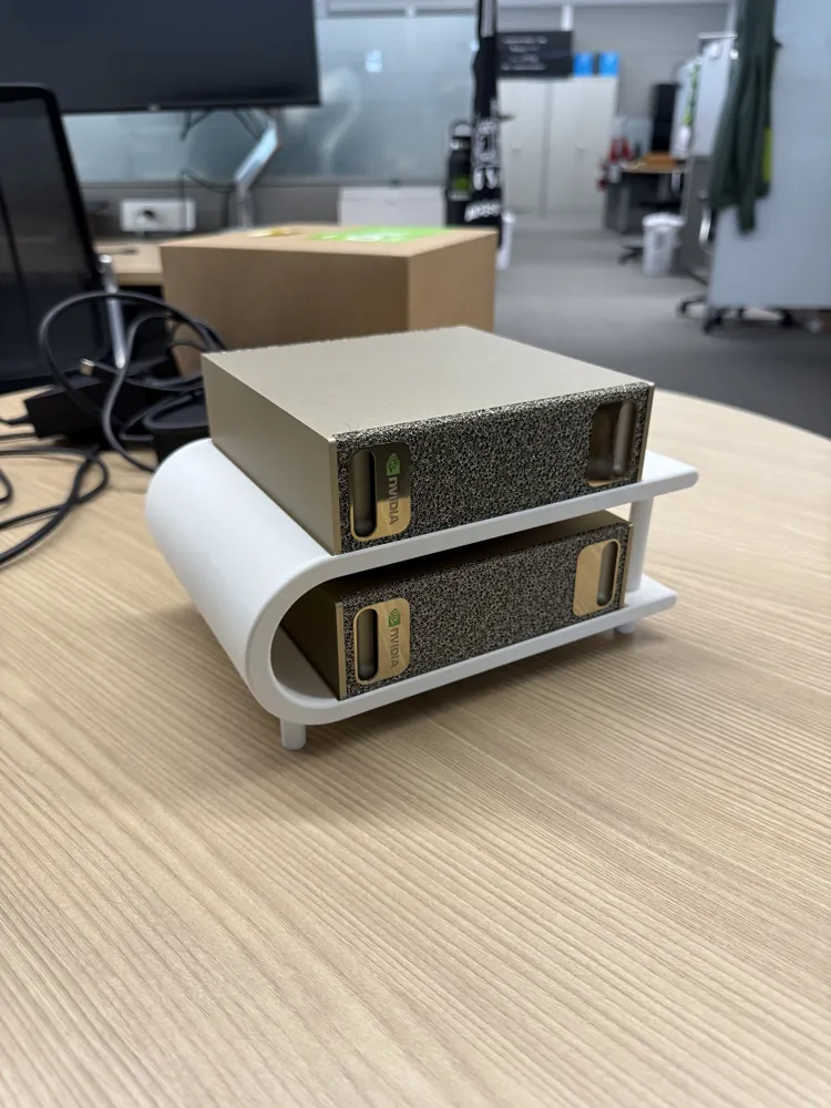 Nvidia DGX Spark On Desk Stack Stand - Free 3D Print Model - MakerWorld