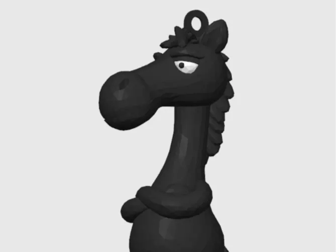 2026 Mascot Cool Horse Pendant/Keychain - Free 3D Print Model - MakerWorld
