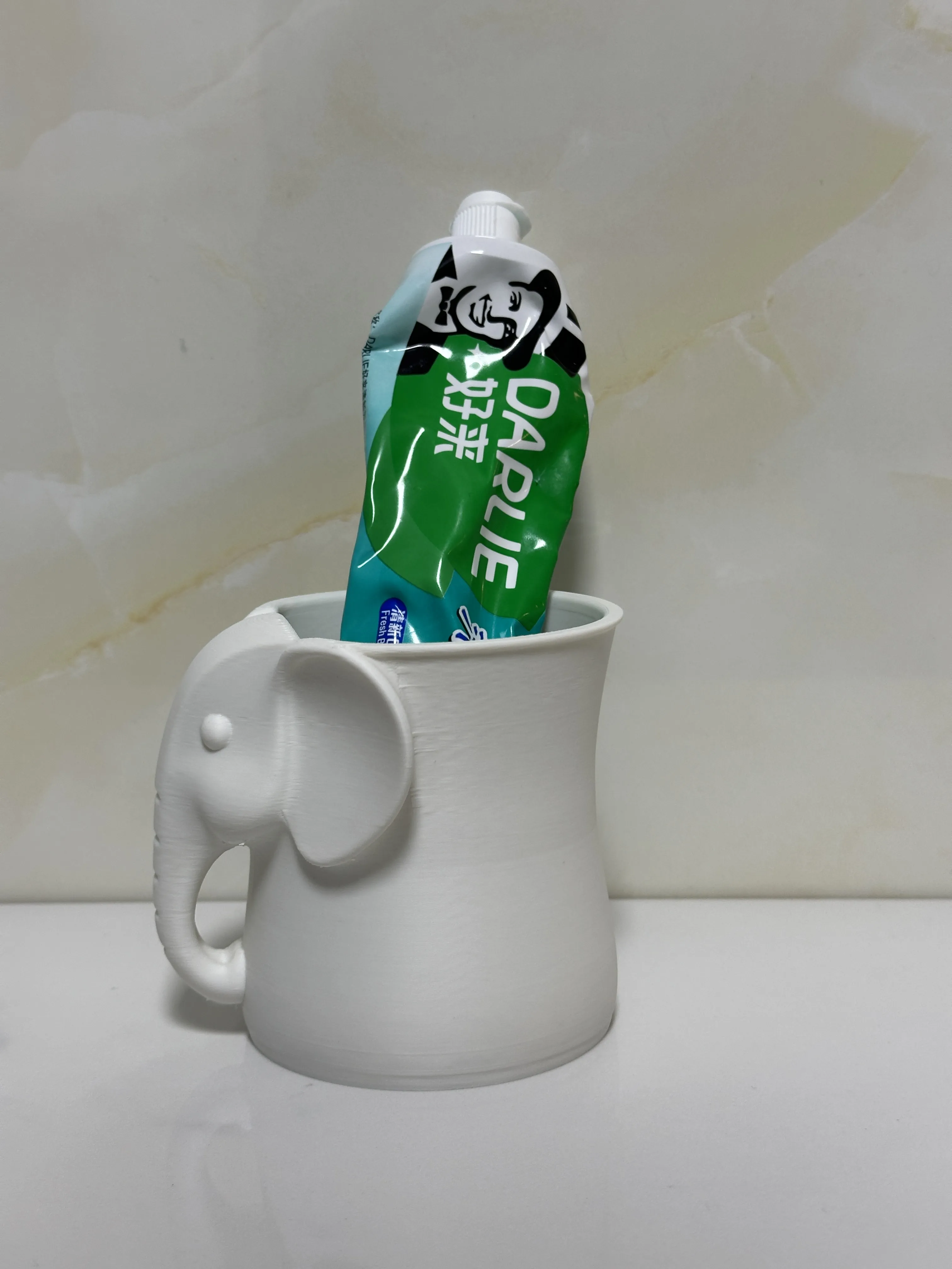 Elephant Toothpaste Bucket - Free 3D Print Model - MakerWorld