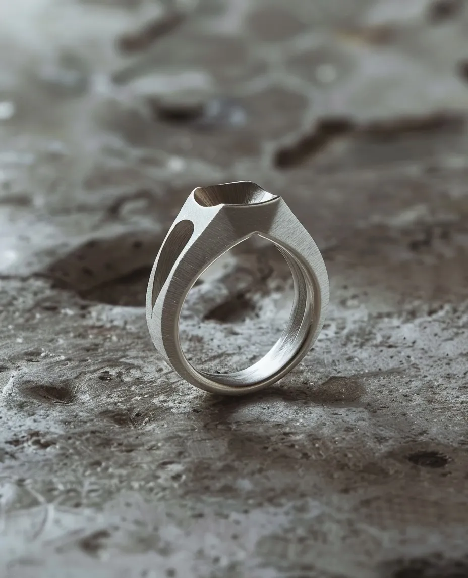 Silver Story Simple Ring - Free 3D Print Model - MakerWorld