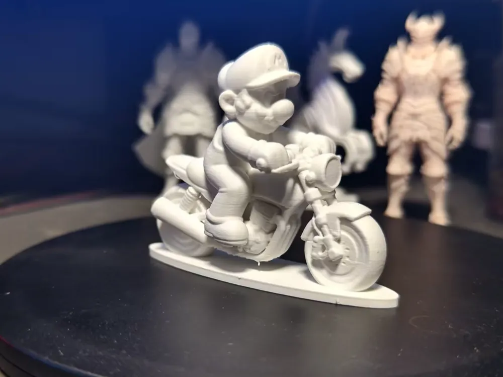 Mario Motorcycle Figurine - Free 3D Print Model - MakerWorld