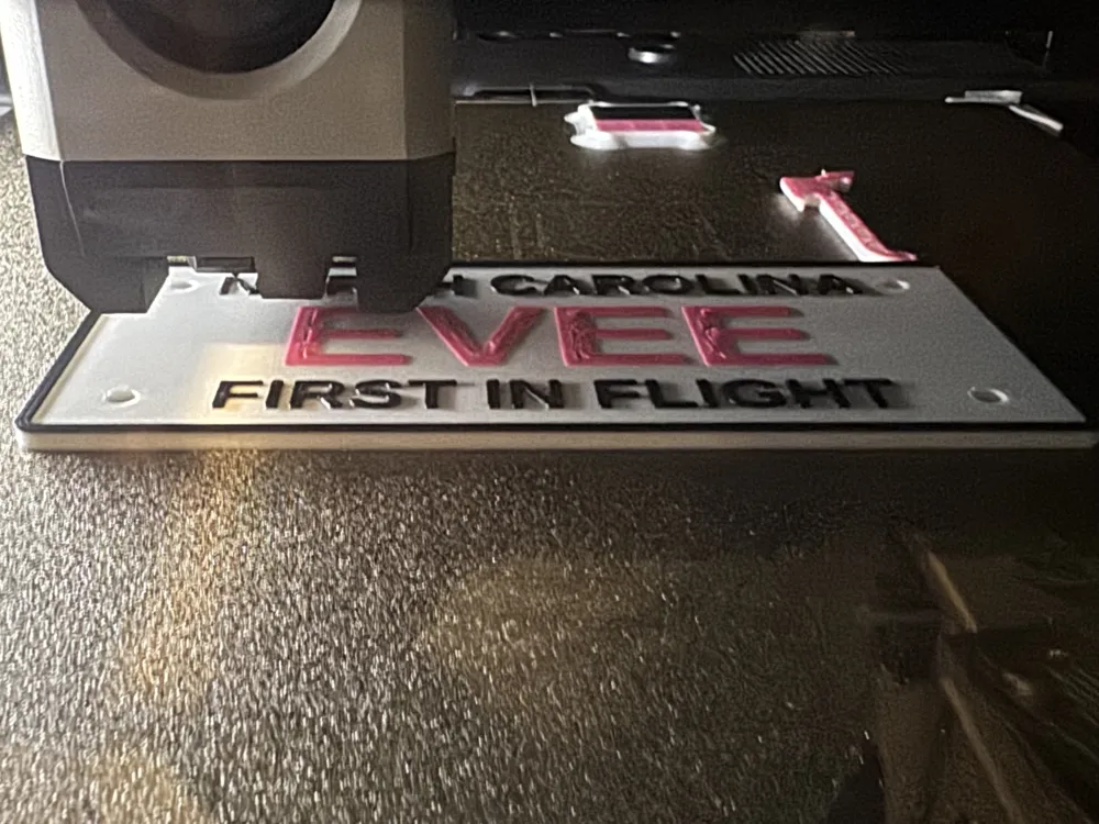 Customizable Kid's License Plate Parametric SCAD - Free 3D Print Model ...