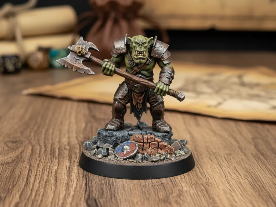 Brutal Mordor Orc Warrior - Tabletop Ready - Free 3D Print Model ...