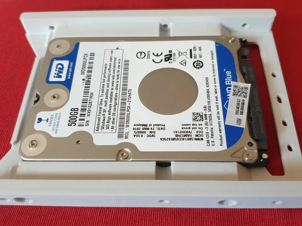 3.5 转 2.5 英寸硬盘适配器或固态硬盘 - 免费 3D 打印模型 - MakerWorld