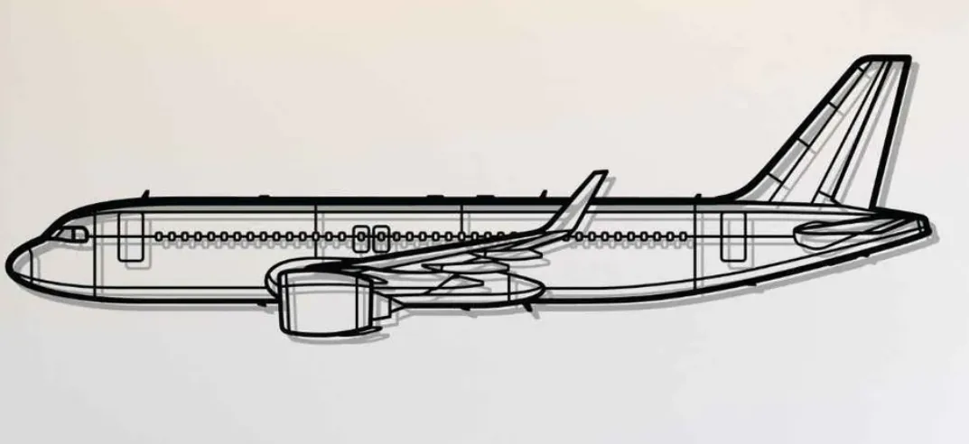Airbus A320neo Wall Art by Teo_211 MakerWorld: Download Free 3D Models