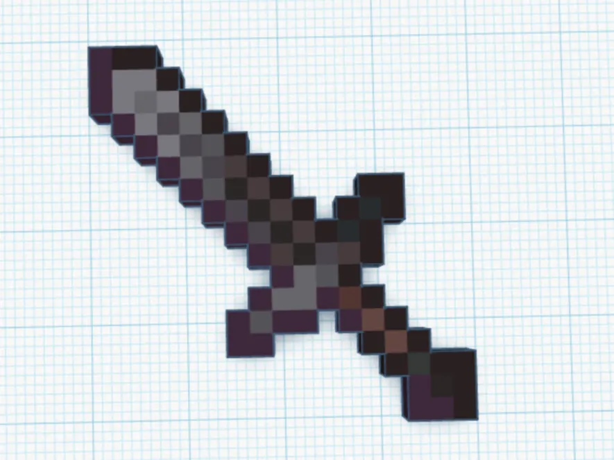Netherite Sword - RGBs Colourdropped From In-game - Free 3D Print Model ...