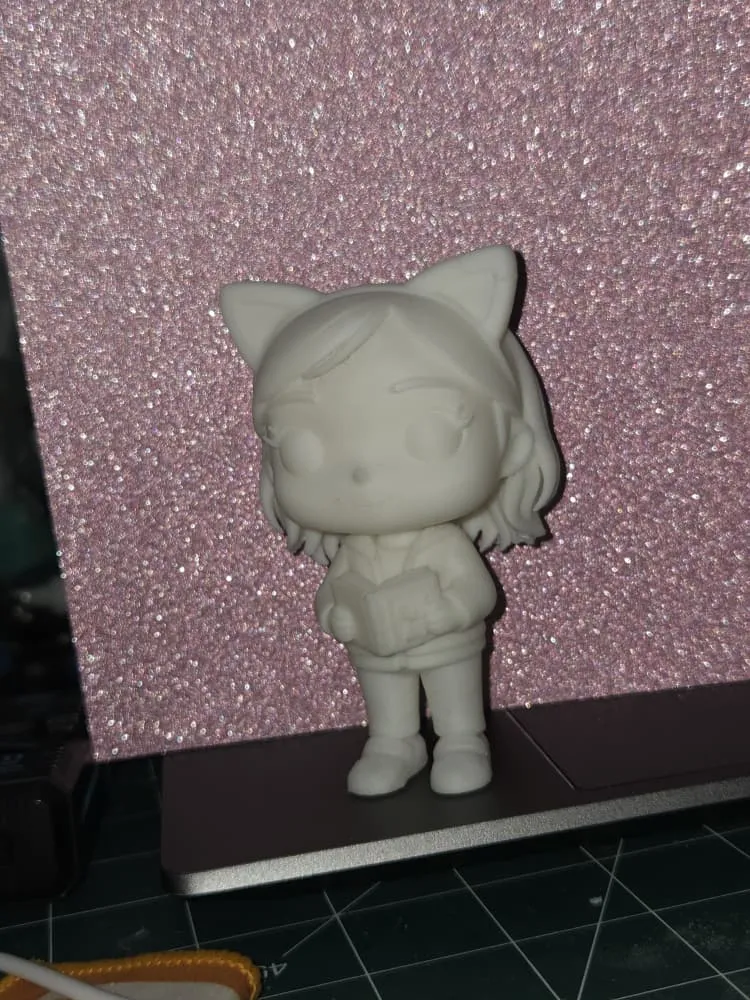 Pop Figure Little girl wearing Gabby Cat Ears - Free 3D Print Model ...