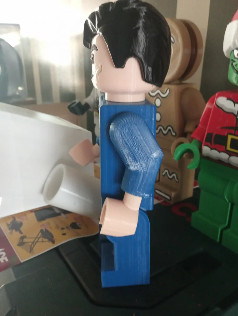 Superman Giant Minifig No AMS - Free 3D Print Model - MakerWorld