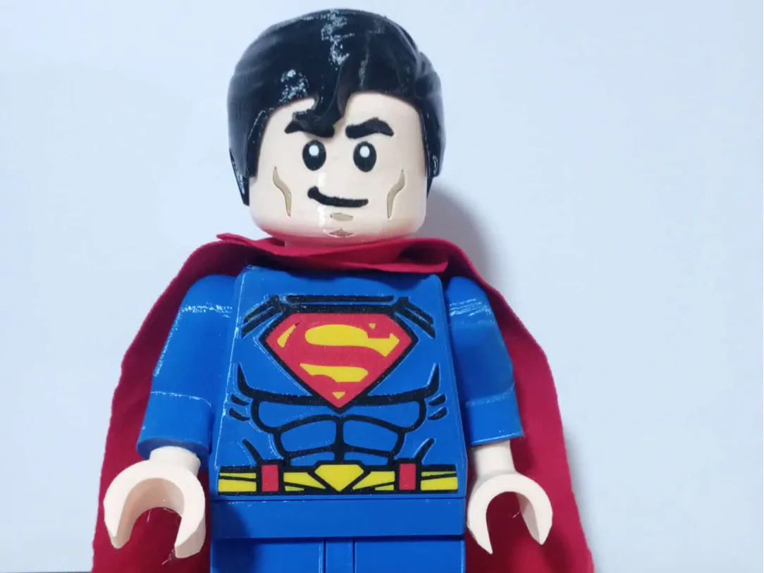 Superman Giant Minifig No AMS - Free 3D Print Model - MakerWorld