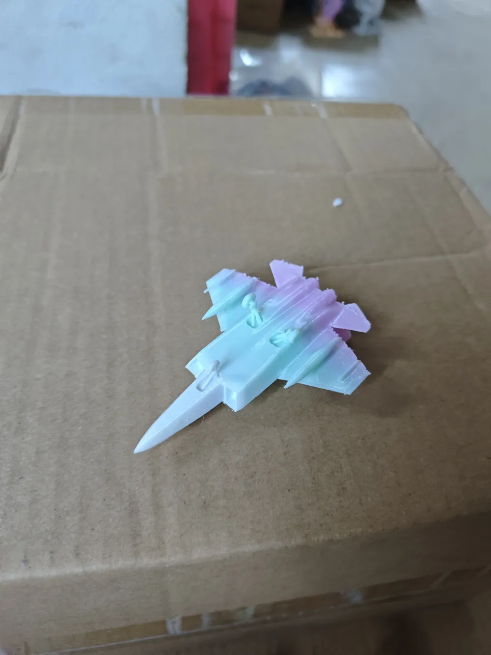 Fighter jet sculpture figure ornament toy decoration Print in Place ...