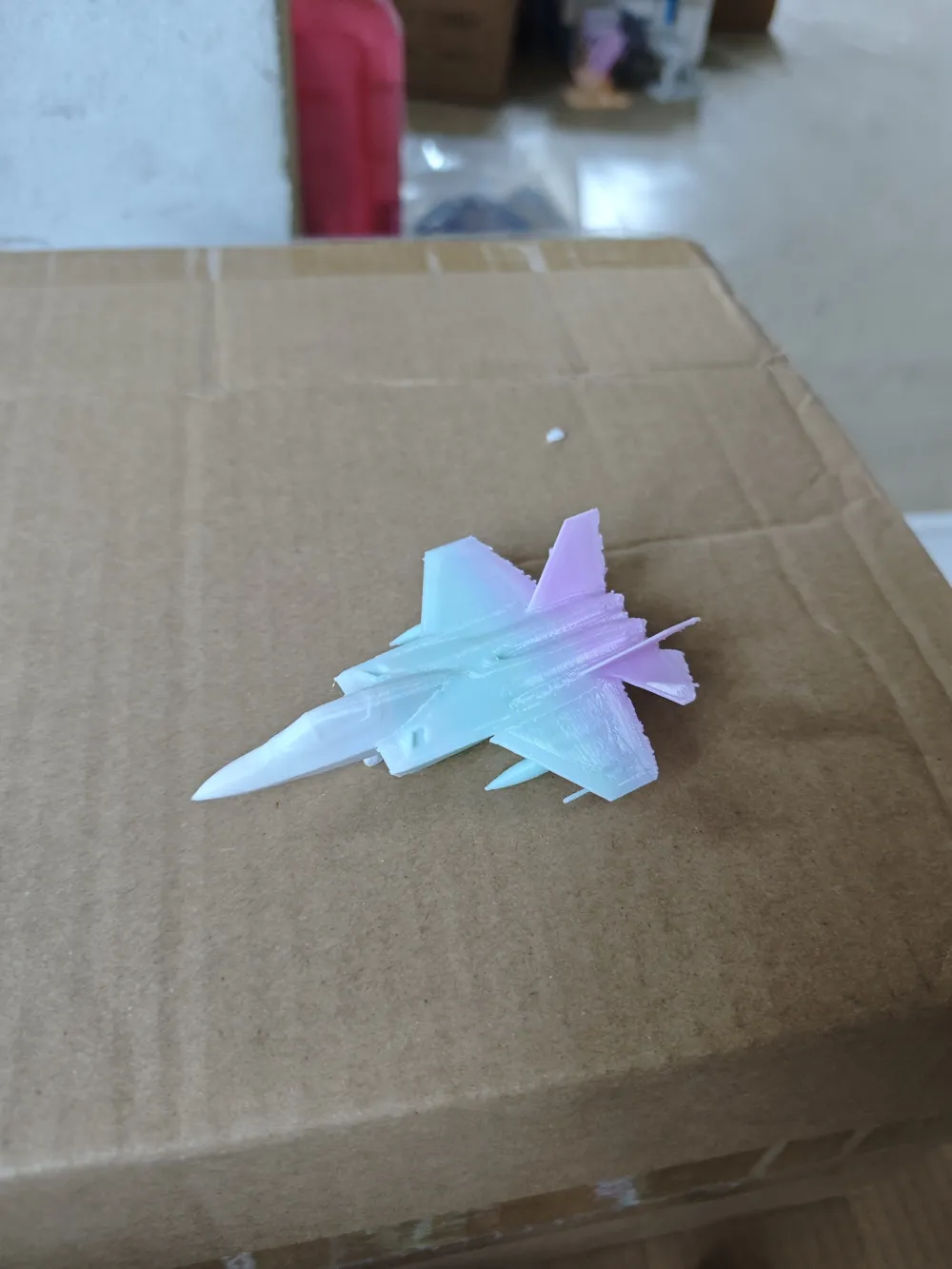 Fighter jet sculpture figure ornament toy decoration Print in Place ...