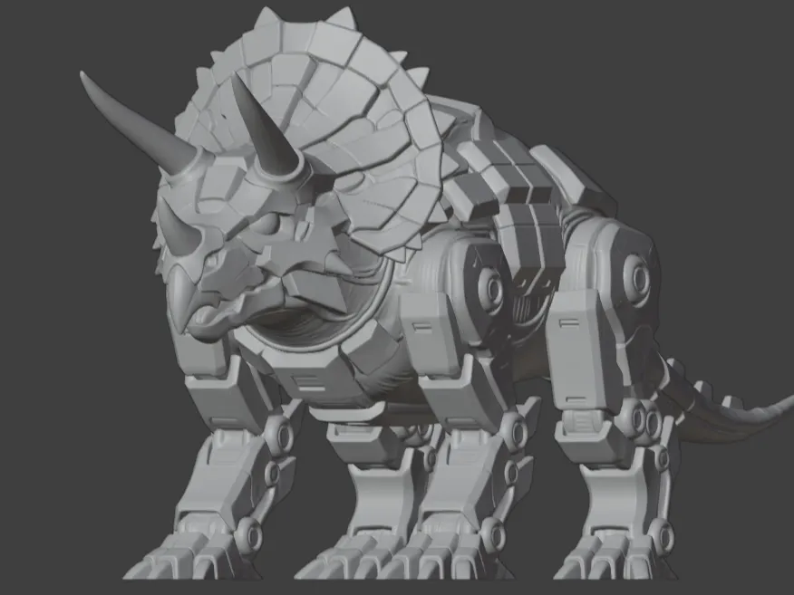 Robotic Triceratops by Khanden MakerWorld: Download Free 3D Models