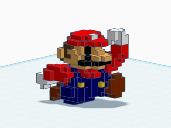 8-Bit Super Mario Keychain - Free 3D Print Model - MakerWorld