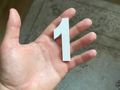 number 1 - Free 3D Print Model - MakerWorld