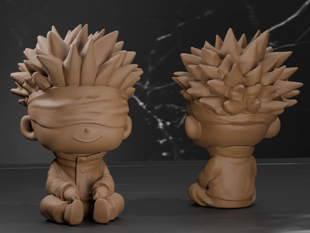 Satoru Gojo - JJK - Chibi Style - Free 3D Print Model - MakerWorld