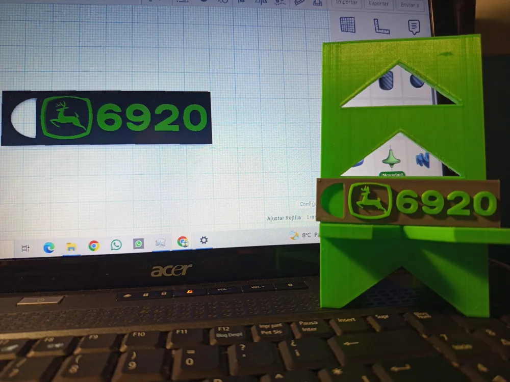 John Deere 6920 Keychain by 3DRealityes MakerWorld: Download Free 3D Models
