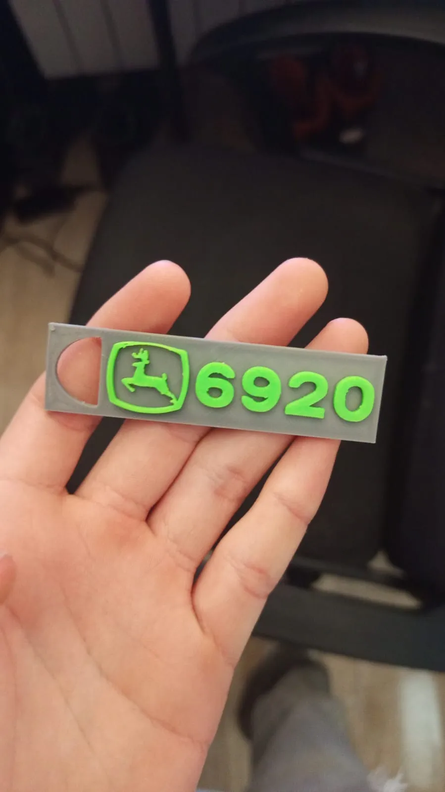 John Deere 6920 Keychain by 3DRealityes MakerWorld: Download Free 3D Models