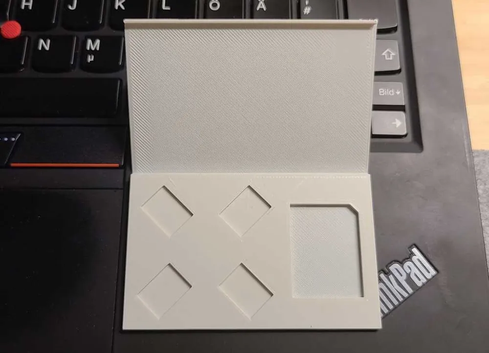 Credit card SD card holder - Free 3D Print Model - MakerWorld