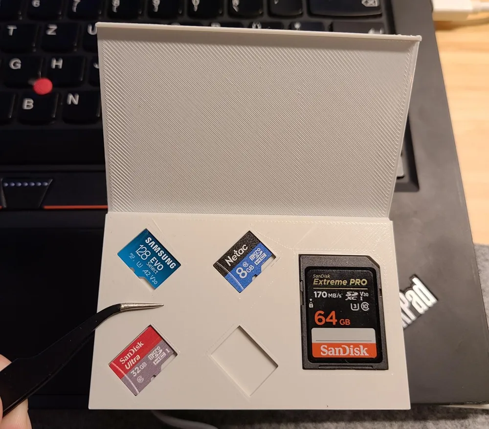 Credit card SD card holder - Free 3D Print Model - MakerWorld