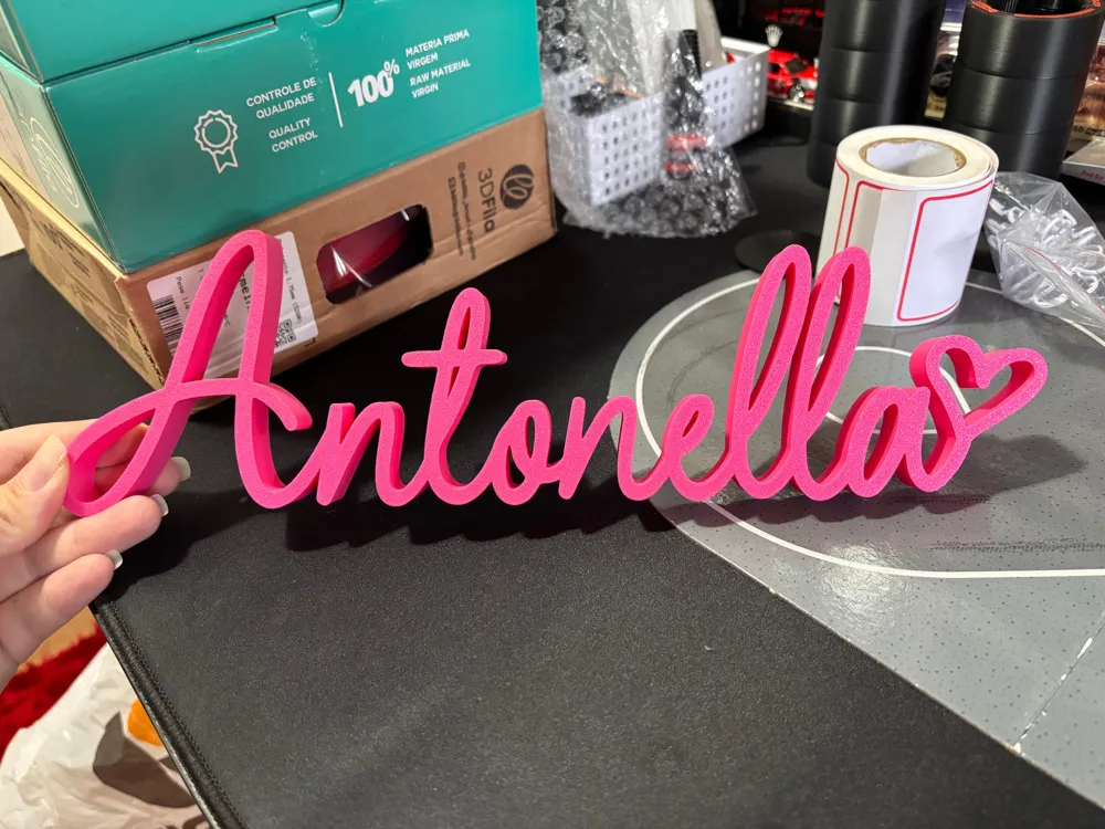 Antonella sign - Free 3D Print Model - MakerWorld