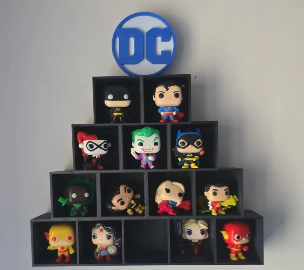 DC COMICS MINI FUNKO POP PYRAMID DISPLAY by Phoenix_3D MakerWorld ...