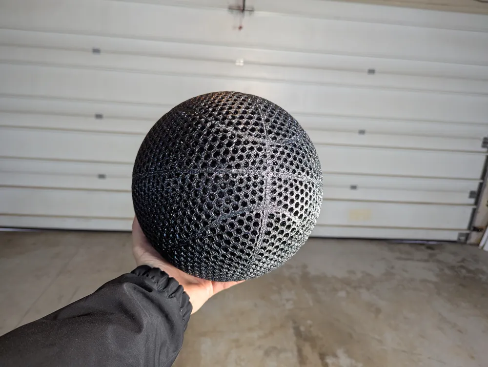 Airless Basketball Model - SainSmart PEBA - Free 3D Print Model ...