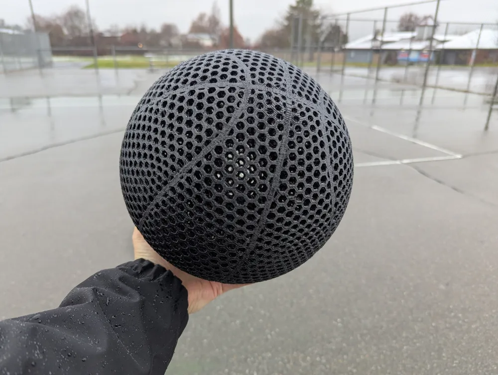 Airless Basketball Model - SainSmart PEBA - Free 3D Print Model ...