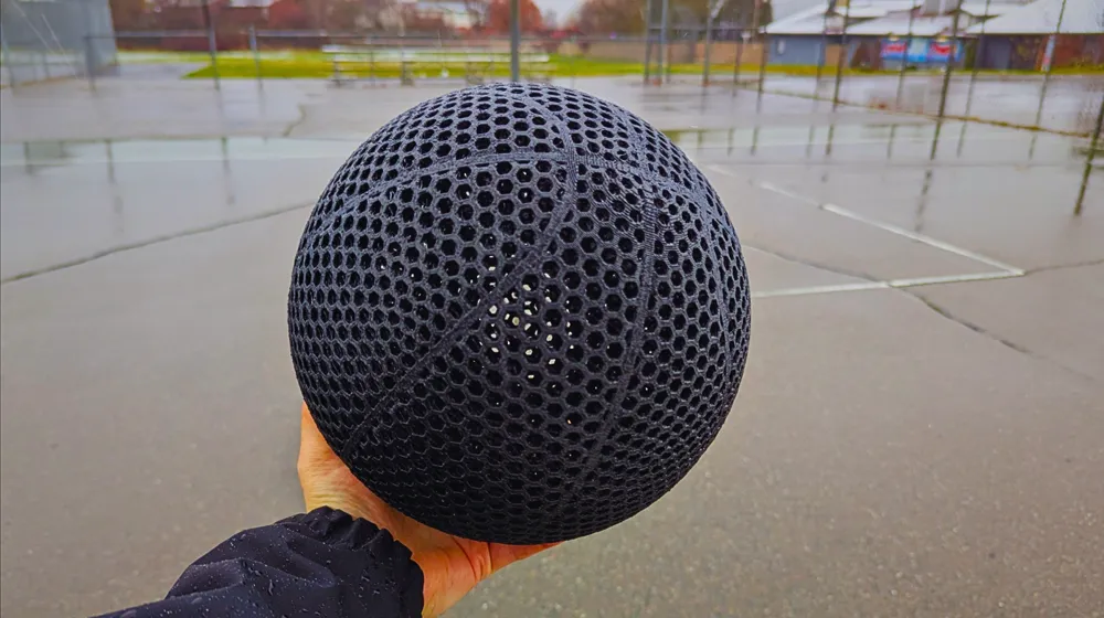 Airless Basketball Model - SainSmart PEBA - Free 3D Print Model ...
