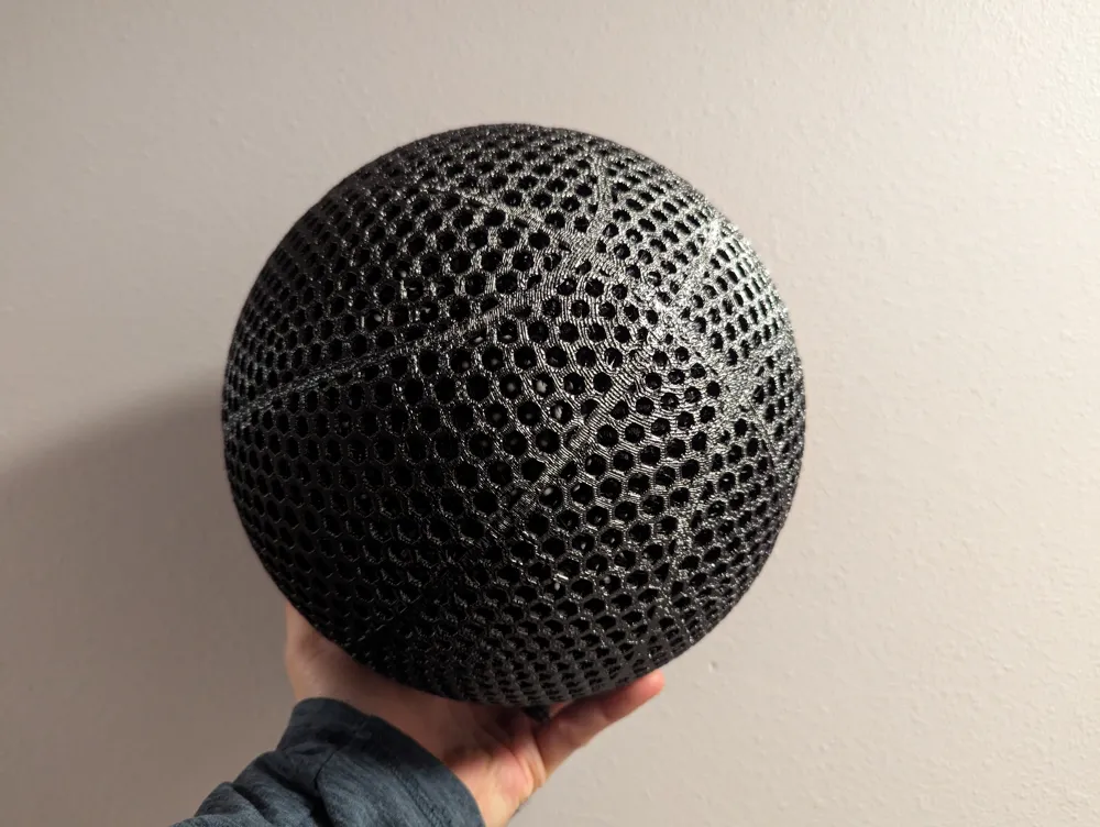 Airless Basketball Model - SainSmart PEBA - Free 3D Print Model ...