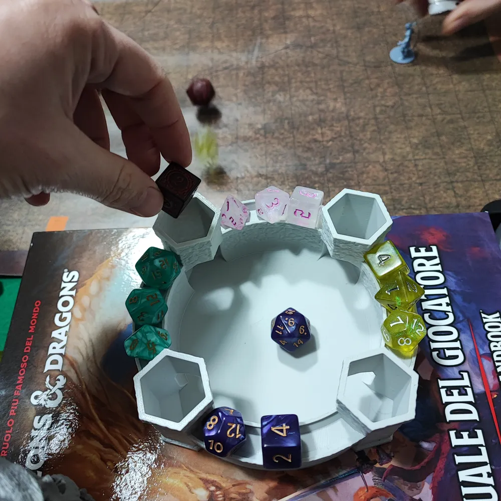 A centerpiece dice launcher - Free 3D Print Model - MakerWorld