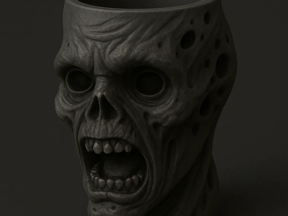 skull pot - Free 3D Print Model - MakerWorld