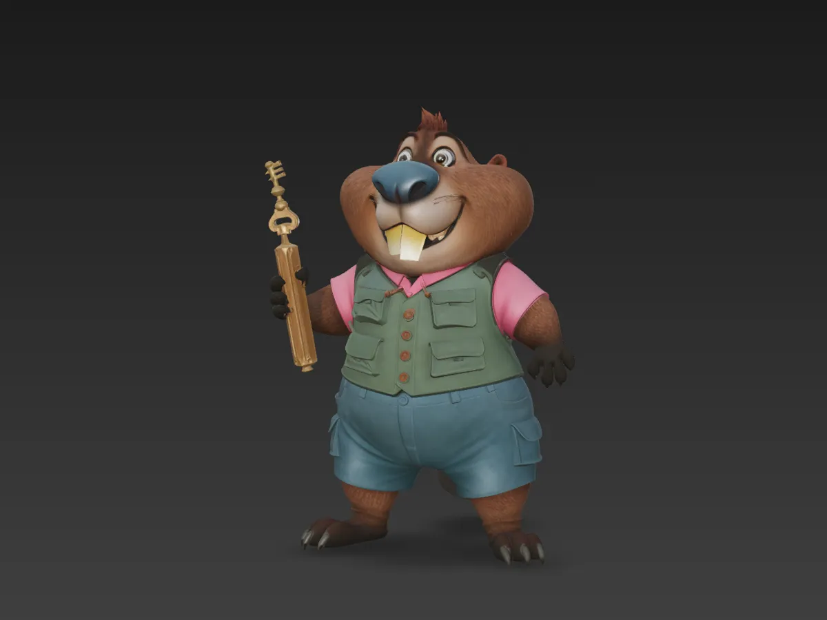 Zootopia 2 Beaver - Free 3D Print Model - MakerWorld