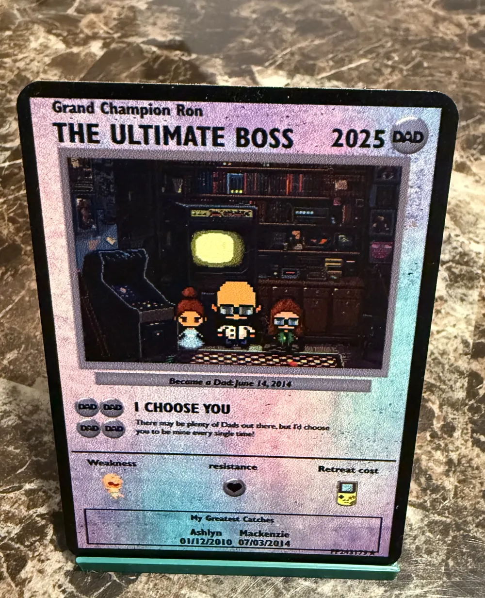 Trading Card Display (supports Metal keepsake) by Fidget MakerWorld ...