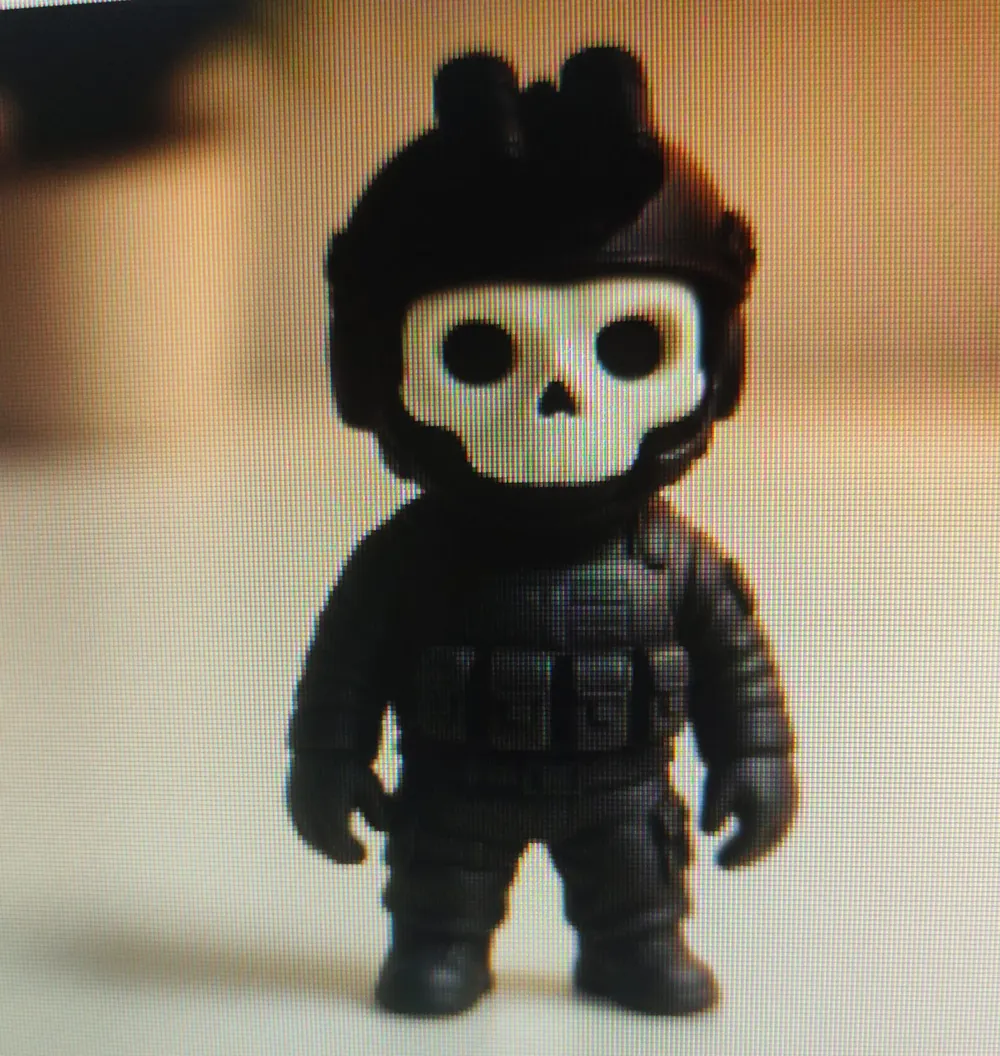 ghost call of duty anime - Free 3D Print Model - MakerWorld