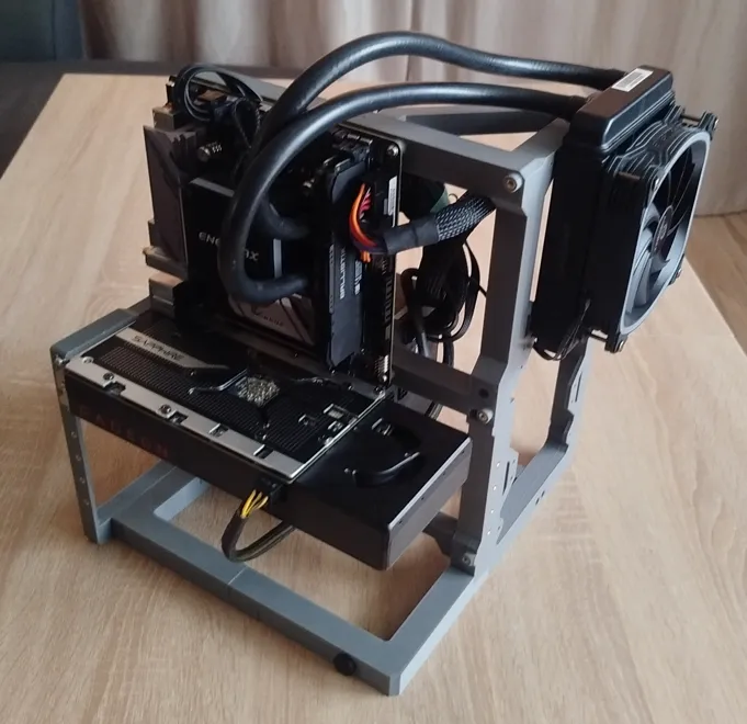 Open Frame PC Case ATX - Free 3D Print Model - MakerWorld