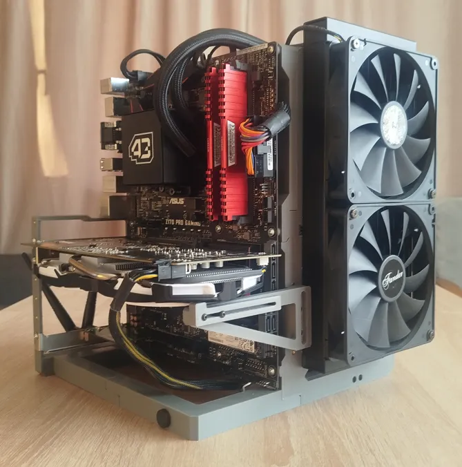 Open Frame PC Case ATX - Free 3D Print Model - MakerWorld