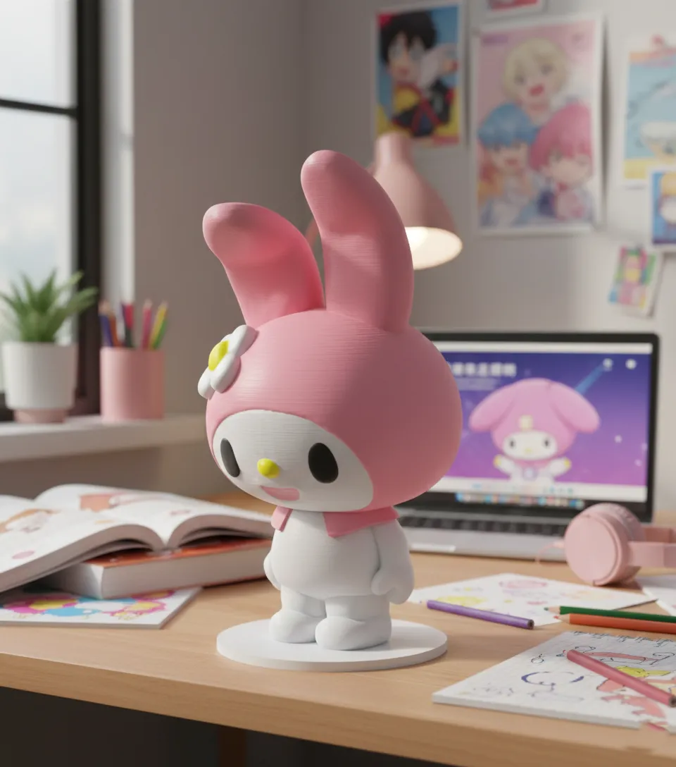 Melody (My Melody & Kuromi) by Edna Lab MakerWorld: Download Free 3D Models