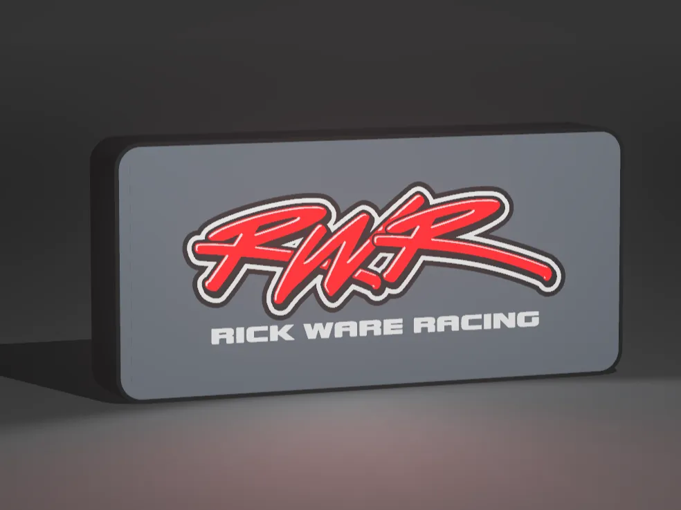 Nascar Rick Ware Racing - Lightbox - Free 3D Print Model - MakerWorld