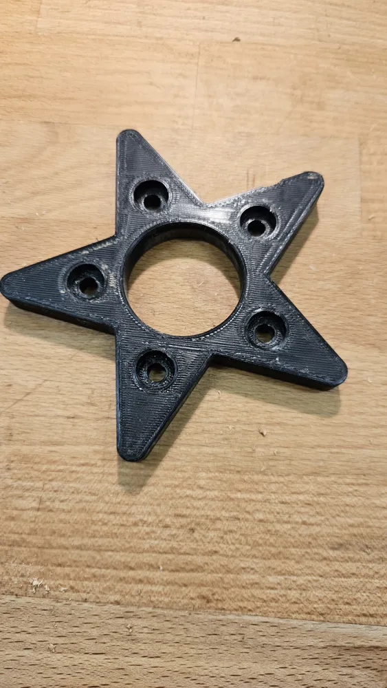 Star Shaped Router Template with Tealight Holder - Free 3D Print Model ...