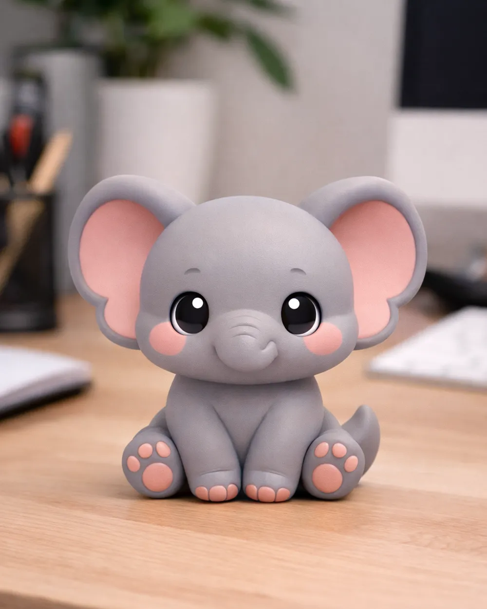 Cute Sitting Elephant (High Res) by HogSpit MakerWorld: Download Free ...