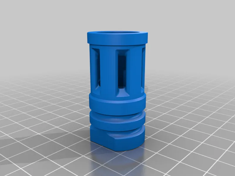 A2-Style Birdcage Flash Hider Printer Friendly - Free 3D Print Model ...
